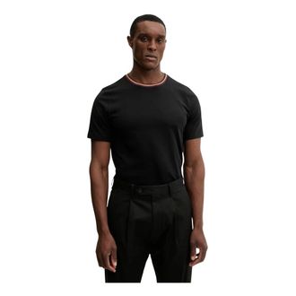 Paul Smith T-shirt c&ocirc;tte col rond - Homme - Tops - Noir - Taille: XL