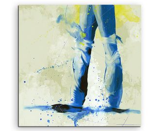 Paul Sinus Art Ballett I 60x60cm SPORTBILDER Splash Art Wandbild Aquarell Art