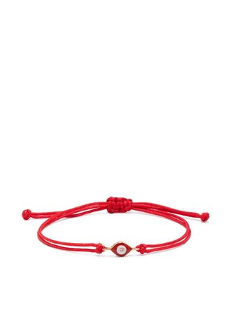 Anil Arjandas mini bracelet Evil Eye en or rose 18ct pavé de diamants