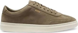 HUGO BOSS Homme, Chaussures, Brun, Taille: 42 EU Leather Baskets