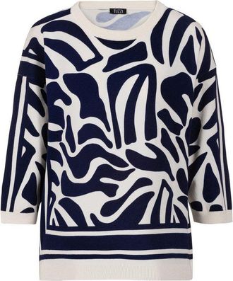 Tuzzi Nero Strickpullover mit Rippb&uuml;ndchen