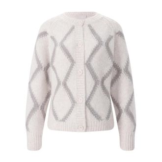 Hemisphere Baumwoll-Kaschmir-Strickjacke - - Knitwear - Damen - Grau - XL
