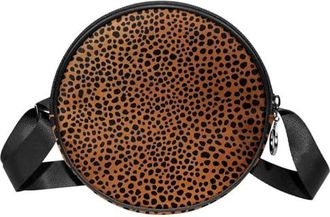 Generic Sac &agrave; bandouli&egrave;re Circle pour femme, petit sac &agrave; bandouli&egrave;re classique avec fermeture &eacute;clair, bretelles r&eacute;glables, sac &agrave; main rond d&eacute;contract&eacute; pour fe