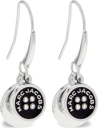 Marc Jacobs Femme, Accessoires, Gris, Taille: ONE Size Boucles doreilles pendantes bouton
