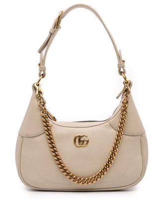 Gucci 2016-2025 kleine Aphrodite Satchel-Tasche aus Kalbsleder - Wei&szlig;