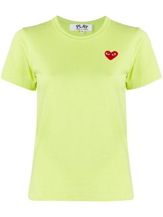 Comme Des Garçons t-shirt à patch logo - Vert