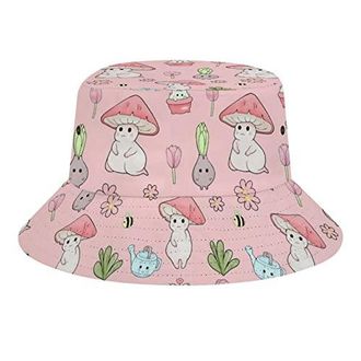 Generic Champignon De Dessin Animé-1 Bob Chapeaux Mode Chapeaux De Pêcheurs Pliable Casquettes Visières pour Été Hommes Excursions