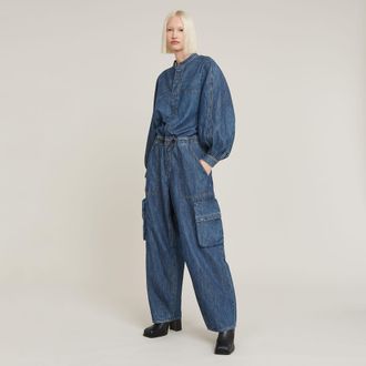 G-Star Balloon Jumpsuit - Mittelblau - Damen