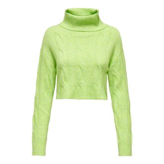 Only Rollkragenstrick - - Knitwear - Damen - Gr&uuml;n - S