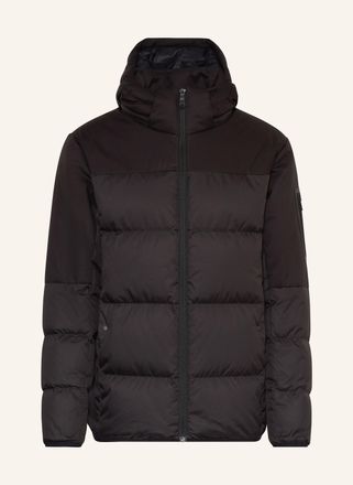 HUGO BOSS Daunenjacke Block Mit Abnehmbarer Kapuze schwarz