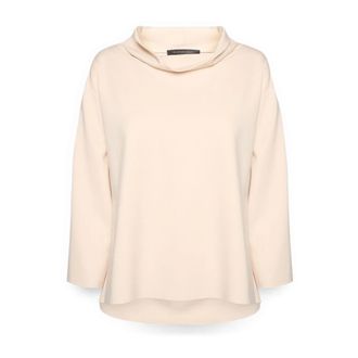 Elena Miro T-Shirt mit weichem Kragen - - Blouses & Shirts - Damen - Beige - 2XL