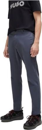 HUGO BOSS Hommes David222D Chino Slim Fit en Gabardine de Coton Stretch