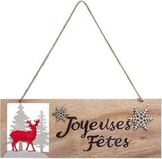 Fééric Lights & Christmas FEERIC CHRISTMAS Générique DÉCO Pancarte Bois 30CM