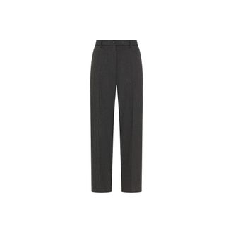 Seventy Gestreifte Hose mit Gummizug - - Trousers - Damen - Grau - 2XS