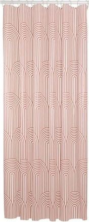 Sealskin Brave Duschvorhang 180x200 cm PEVA Dunkelrosa / Weiß