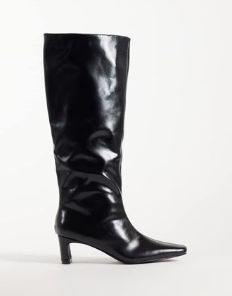 Raid bottes pointues mi-mollet noires