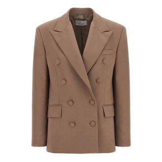 Giuseppe Di Morabito Blazer en Laine Double Boutonnage - Femme - Vestes - Beige - Taille: 38 FR