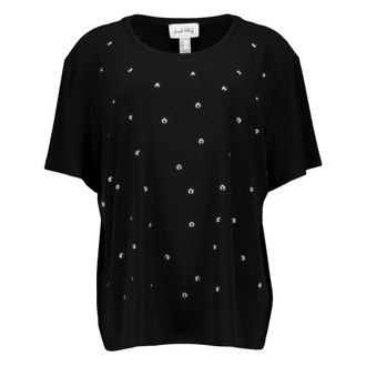 Joseph Ribkoff Schwarzes T-Shirt Stil 253203 - - Tops - Damen - Schwarzk - M