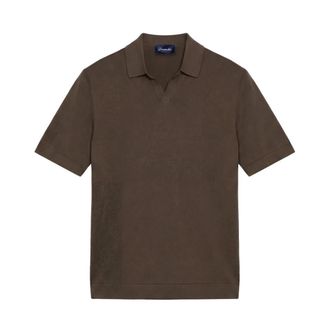 Drumohr Baumwoll-Polo - - Tops - Herren - Gr&uuml;n - S