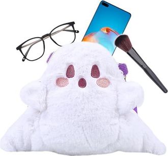 Generico Sac fant&ocirc;me dr&ocirc;le - Sac &agrave; dos &agrave; bandouli&egrave;re luxueux, mignon transporteur de fant&ocirc;mes en peluche | Accessoire de portefeuille de voyage dHalloween nouv