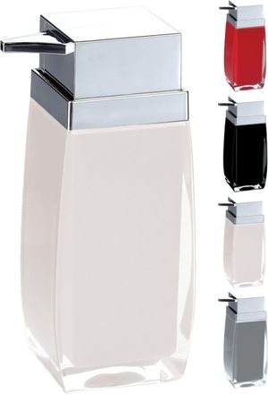 MSV Seifenspender Anzio Fl&uuml;ssigseifen-Spender, Fassungsverm&ouml;gen 6 x 5 x 15,5 cm - Wei&szlig;