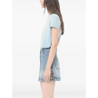 Valentino Panther Lady Print T-Shirt - Blue