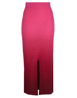 8 by YOOX WOOL BLEND DIP-DYE KNIT MIDI SKIRT