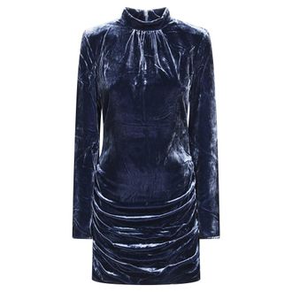 Rotate Samt Mini Kleid - - Dresses - Damen - Blau - XS