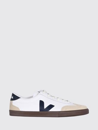 Veja Baskets Volley en cuir O. T. avec logo contrastant et design bas