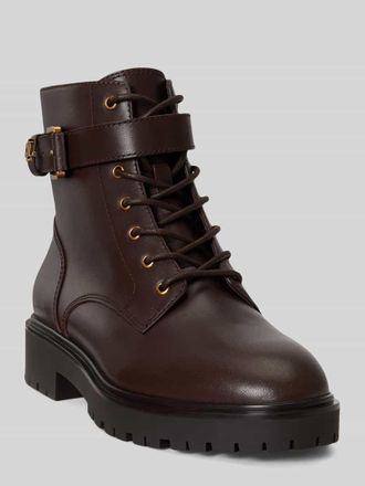 Lauren Ralph Lauren Schn&uuml;rstiefel aus echtem Leder