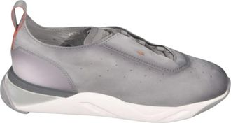 Santoni Homme, Chaussures, Gris, Taille: 42 1/2 EU Baskets