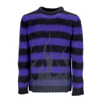 Vision Of Super Flammenmuster Rundhalspullover - - Knitwear - Herren - Mehrfarbig - S