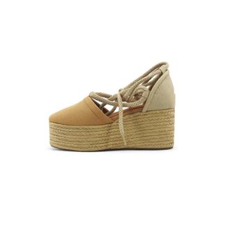 Tommy Hilfiger Linen Rope Detail Wedge Sandalen - - Shoes - Damen - Braun - 40 EU