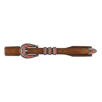 Alberto Luti Homme, Accessoires, Brun, Taille: 100 CM Ceinture Western en Daim