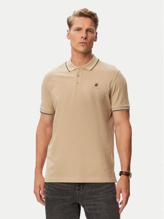 Beverly Hills Polo Club Poloshirt P-SS26M-P42561 Beige Regular Fit