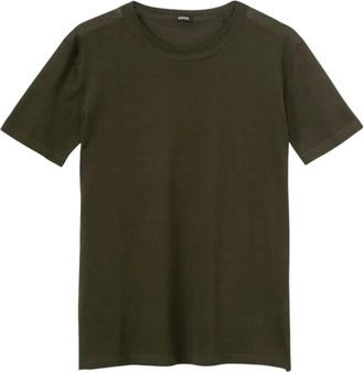 Aspesi Femme, Tops, Vert, Taille: 36 FR T-shirt en Coton Classique