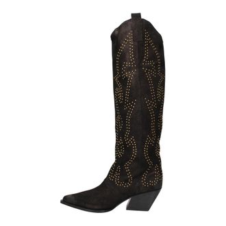 Marc Ellis Hoher Stiefel mit Nieten - - Shoes - Damen - Schwarzk - 37 EU