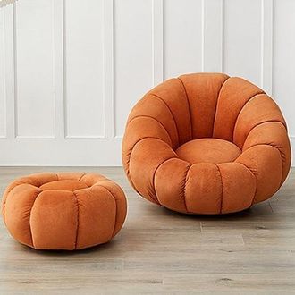 Generic Ensemble canap&eacute; et chaise dappoint en tissu de laine - Fauteuil paresseux moderne pour salon, ensemble &eacute;l&eacute;gant de meubles 2 pi&egrave;ces