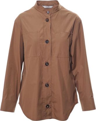 Max Mara Femme, Blouses et Chemises, Brun, Taille: 36 FR Doris Shirt