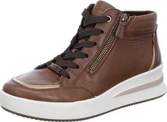 Ara Damen Lazio 2.0 Mid-Cut Sneaker, Nuts,Whisky, 36 EU