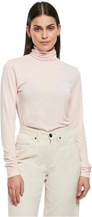 Urban Classics Damen Modal Turtleneck Longsleeve T-Shirt, Rose, XXXL Femme
