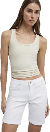 Mavi Damen Strap Basic Tanktop Top, Seed Pearl, L