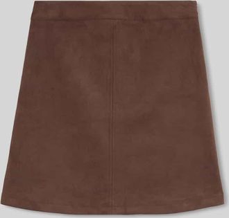 Tom Tailor Denim A-Linien Mini-Rock in Velours-Optik