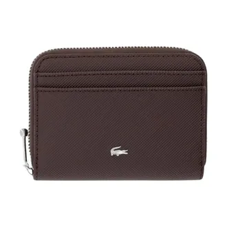 Lacoste Portefeuille zipp&eacute; compact Daily City - unisex - Accessoires - Brun - Taille: ONE Size