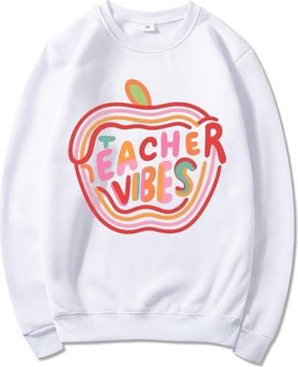 Generic Sweat-shirt pour femme - Imprim&eacute; graphique - Haut surdimensionn&eacute; - Col rond - Manches longues - Automne - Hiver - D&eacute;contract&eacute; - Confortable - Tendance