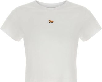 Maison Kitsun&eacute; Femme, Tops, Blanc, Taille: 42 FR Baby Fox Baby T-Shirt