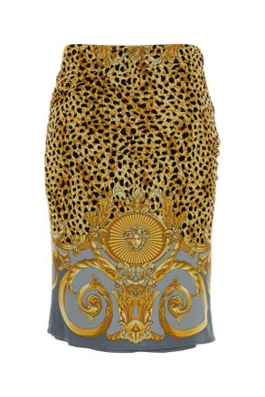 Versace Cheetah Skirt - Yellow