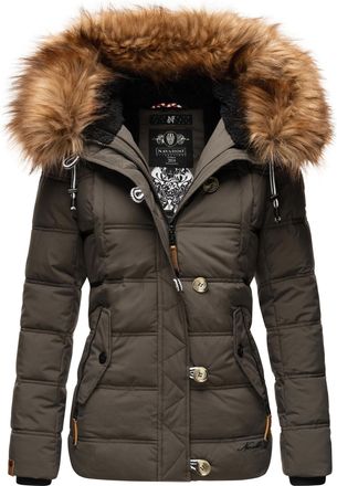 Navahoo Damen Winterjacke Zoja - Warm, Stylisch & Mit Abnehmbarem Kunstfellkragen