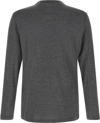 Brunello Cucinelli Silk and Cotton Jersey T-Shirt - Grey