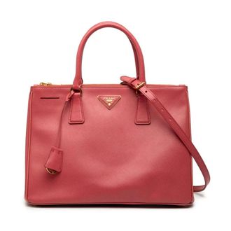 Prada Pre-owned Saffiano Leder Henkeltasche - - Pre-owned - Damen - Rosa - ONE SIZE